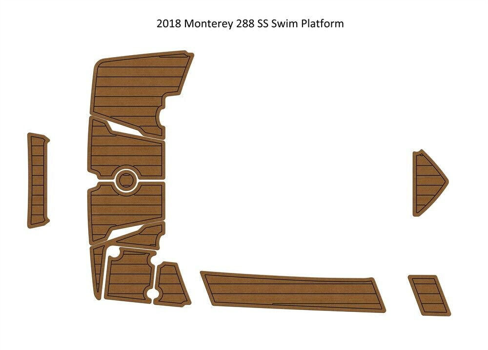 2018 Monterey 288 SS Swim Platform Step Pad Boat EVA Foam Faux Teak ...
