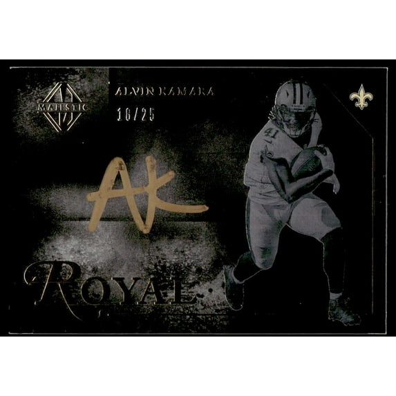 2018 Panini Majestic Royal Signatures Gold Alvin Kamara #ROY-AK Auto ...