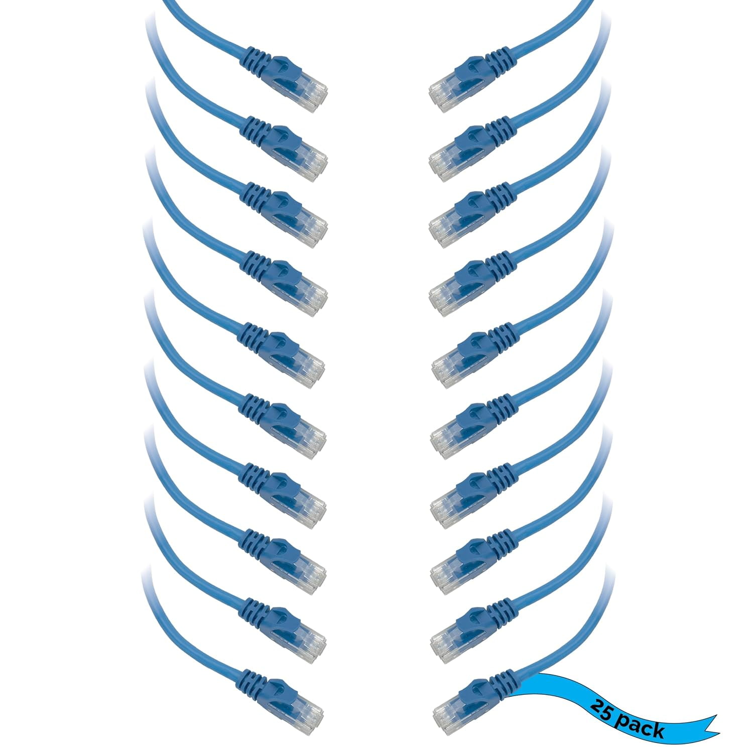 2018 Pk25 Cat 6 Patch Cable 2 Meter Light Blue - Ready to use cat6 ...