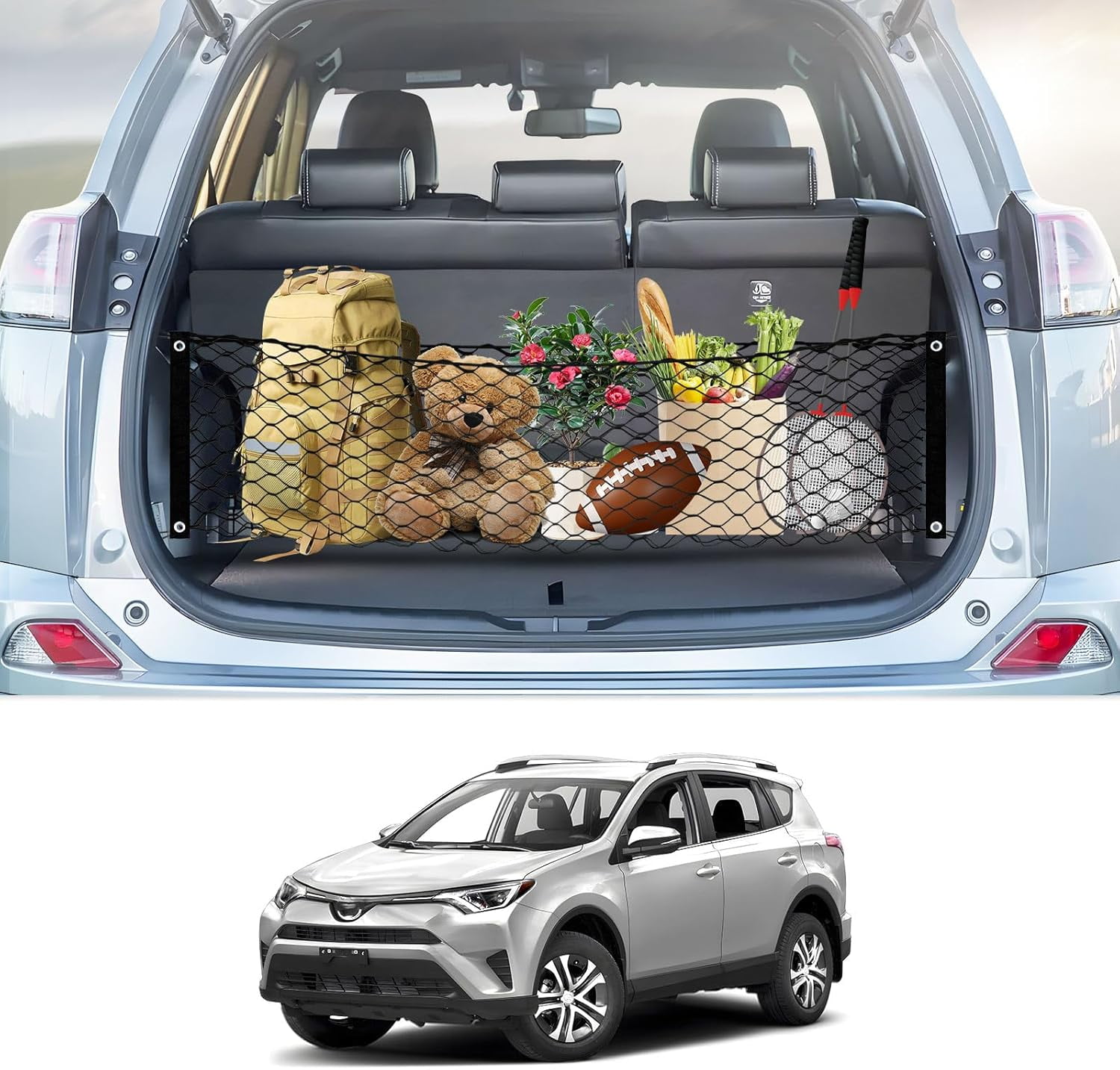 2018 RAV4 Cargo Net for Toyota RAV4 Envelope Style Cargo Net 2013 2014 ...