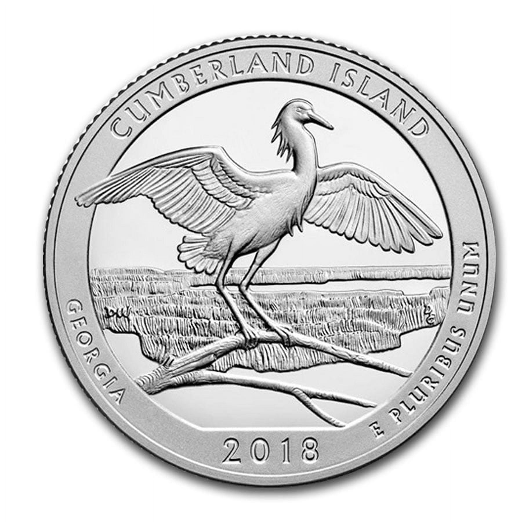 2018-S ATB Quarter Cumberland Is National Seashore Proof (Silver ...