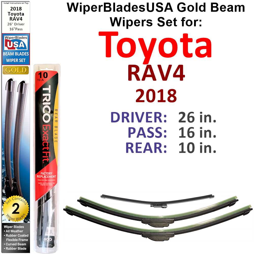 2018 Rav4 Wiper Blade Size