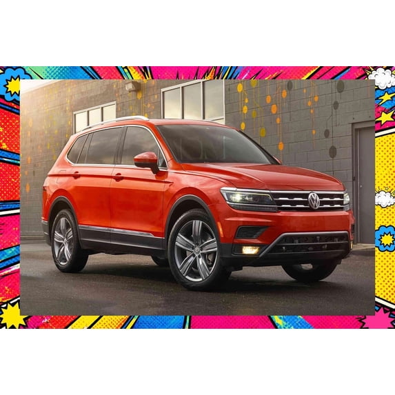 2018 Volkswagen Tiguan Style A Style A - Pop Art Edition | 24x36 Inch ...