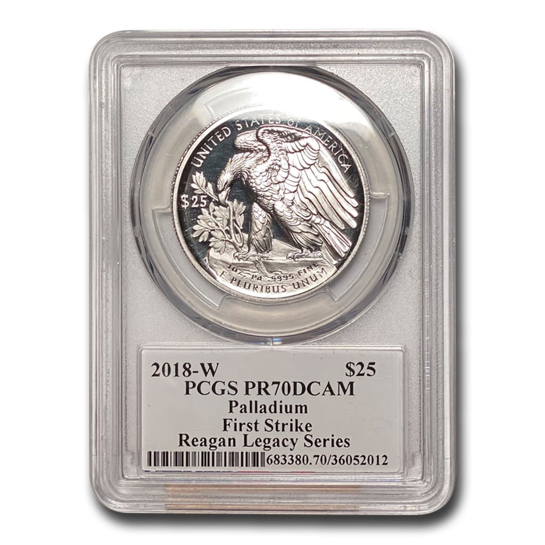 2018-W 1 oz Proof Palladium Eagle PR-70 PCGS (FS, Reagan) - Walmart.com