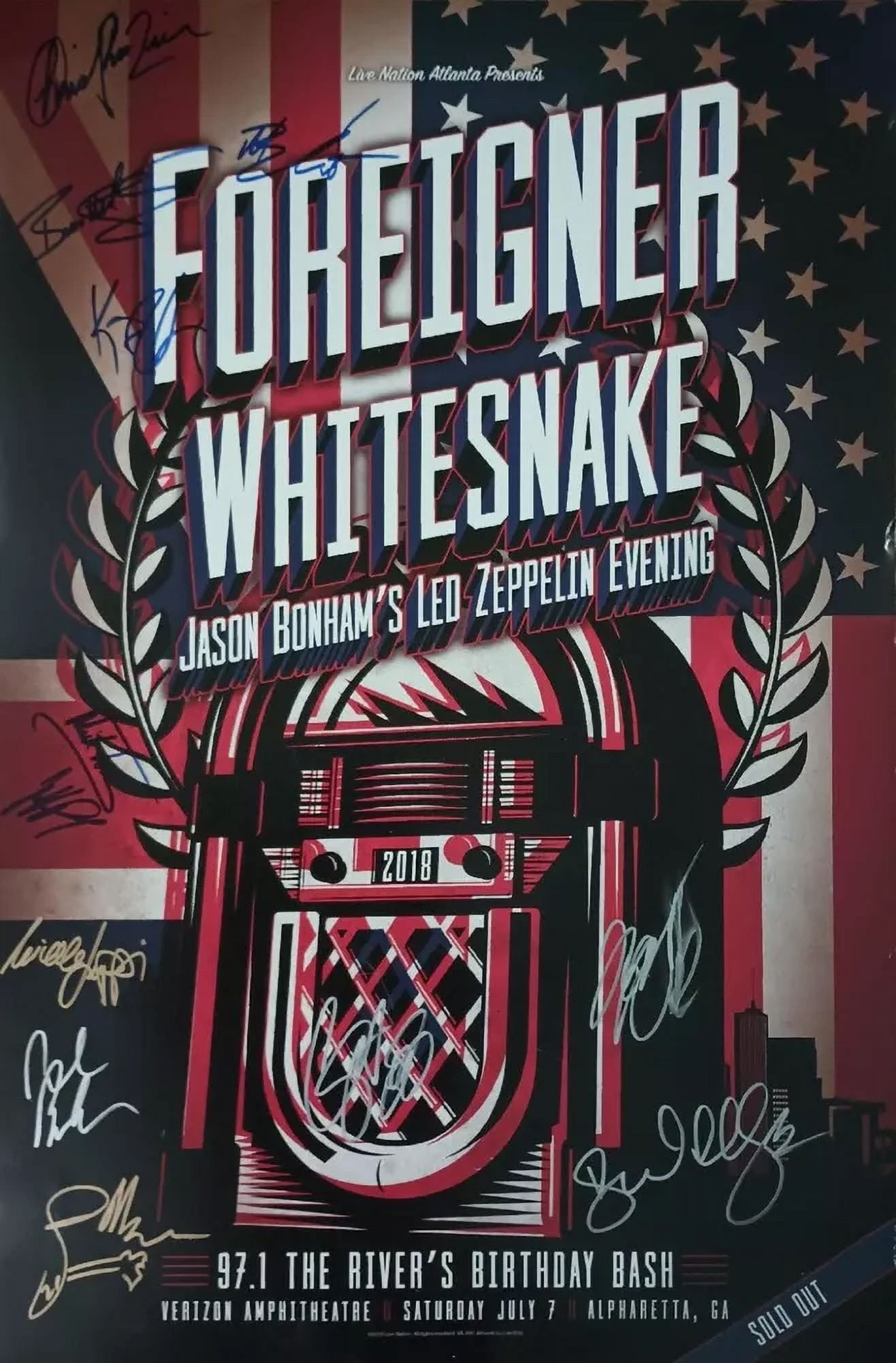 2018 WHITESNAKE CONCERT POSTER WALL ART PRINT FOREIGNER LED ZEPPELIN 16 ...