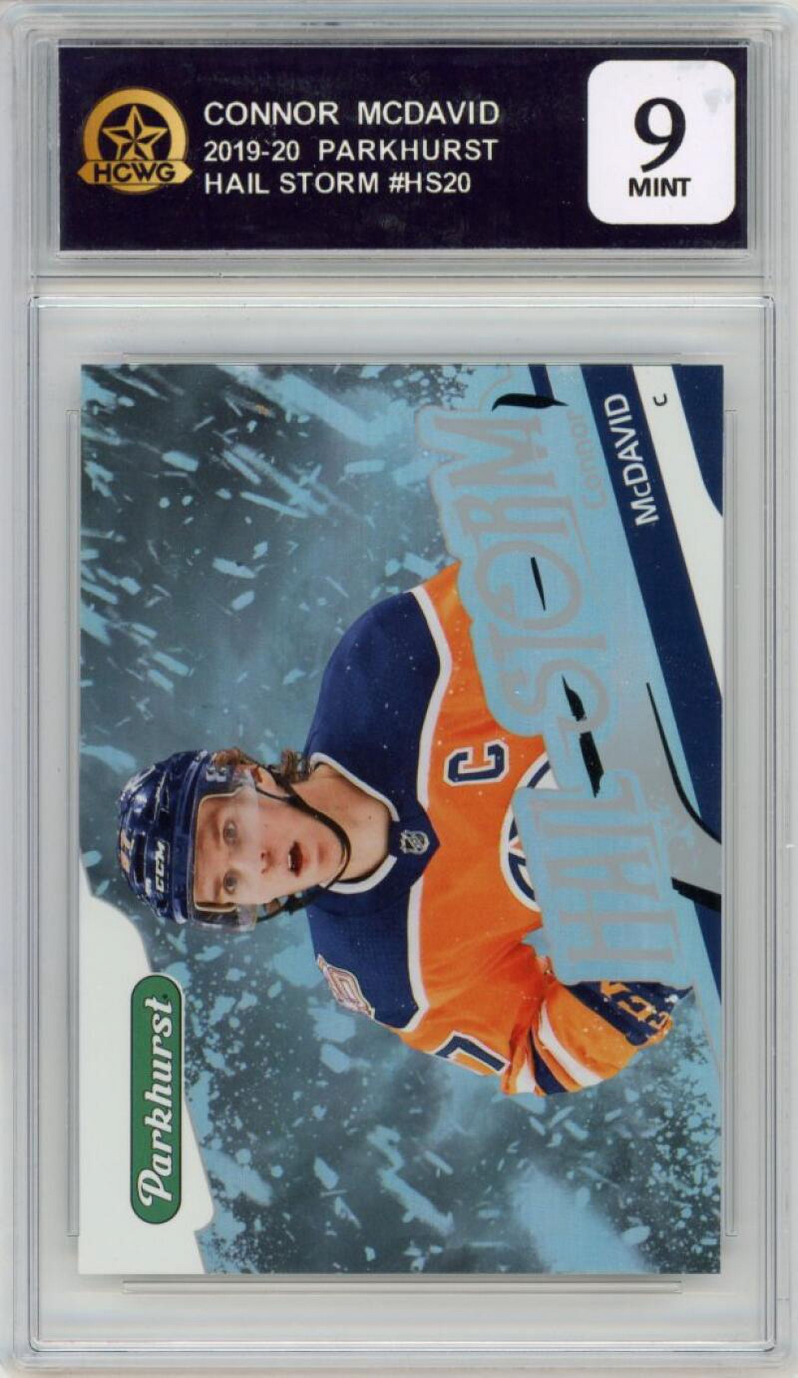 2019-20 Parkhurst Hail Storm #HS20 Connor McDavid Oilers HCWG 9 ...