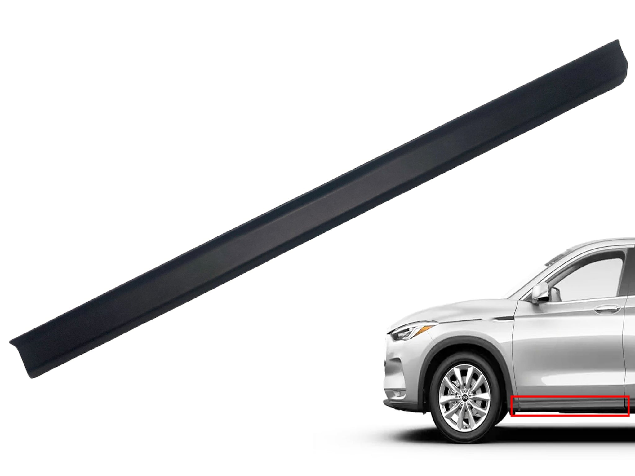 2019 2020 2021 2022 Compatible with Infiniti QX50 Front Door Molding Trim Lower Left Driver Side ...