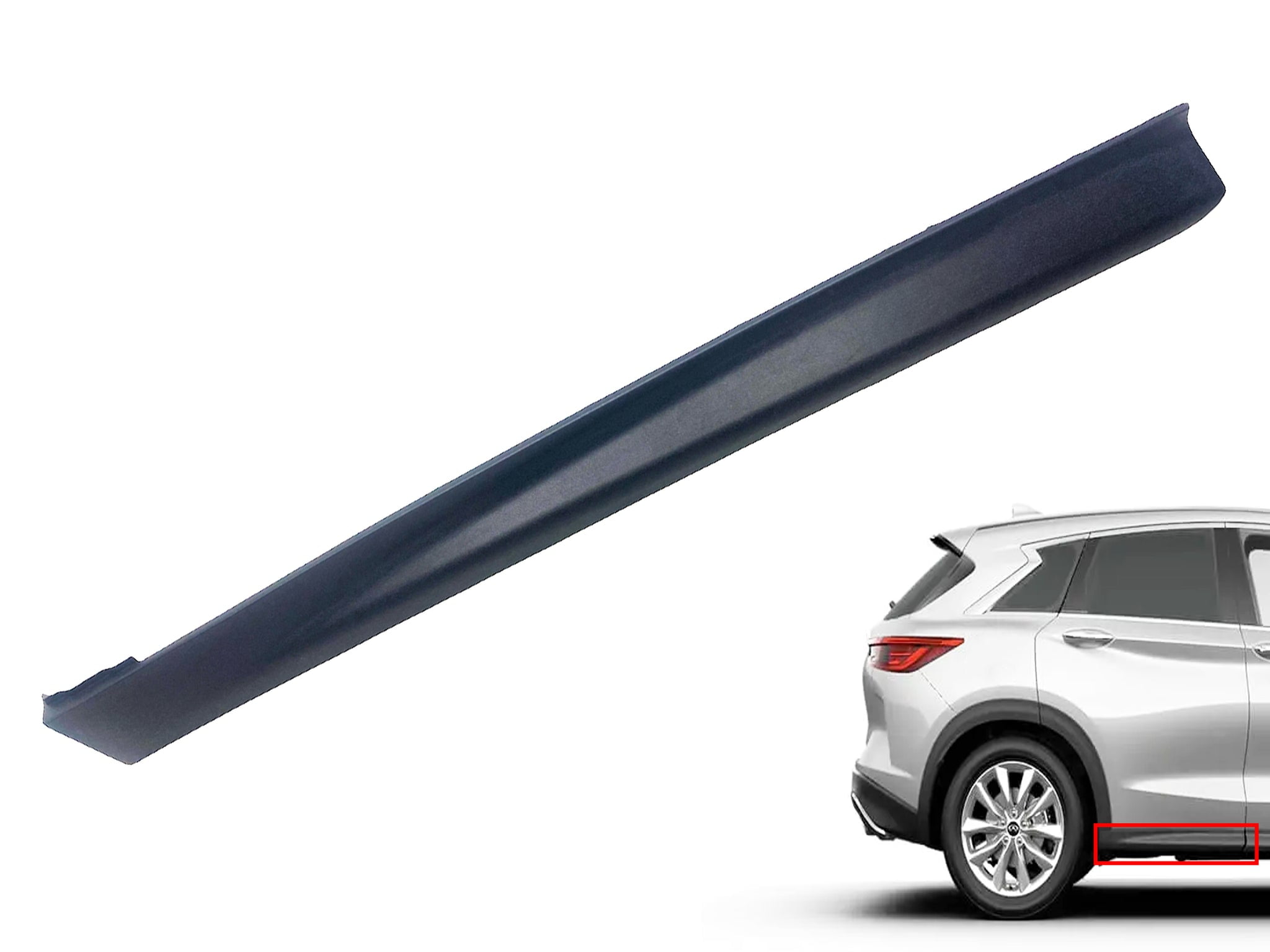 2019 2020 2021 2022 Compatible with Infiniti QX50 Rear Door Molding ...