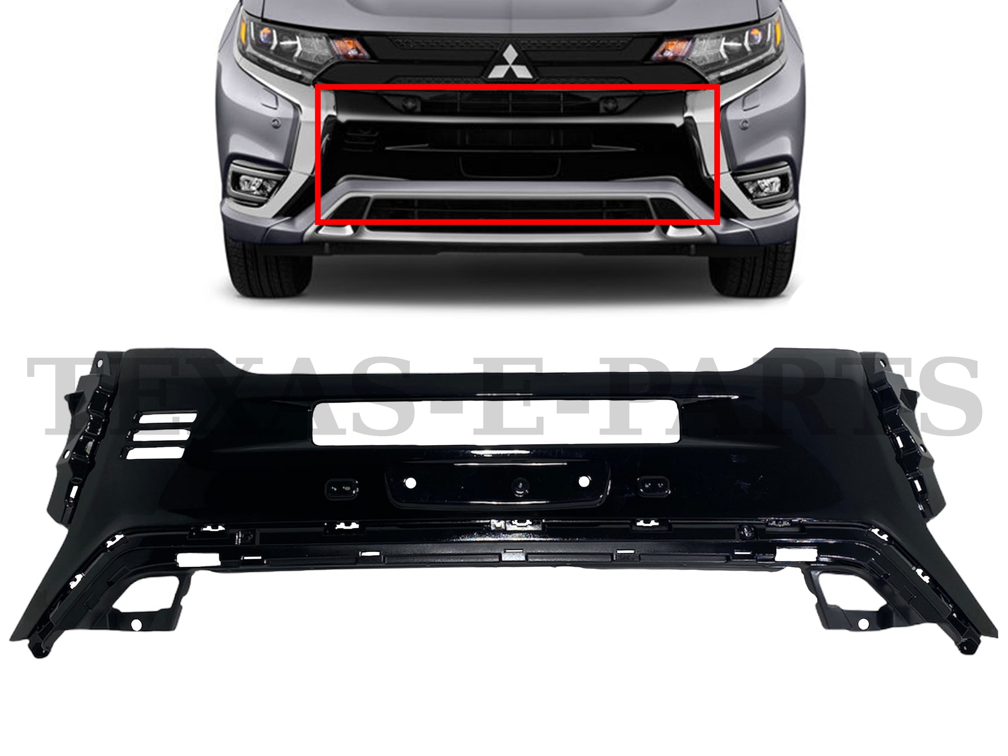 2019 2020 Compatible With Mitsubishi Outlander Front Bumper Center ...