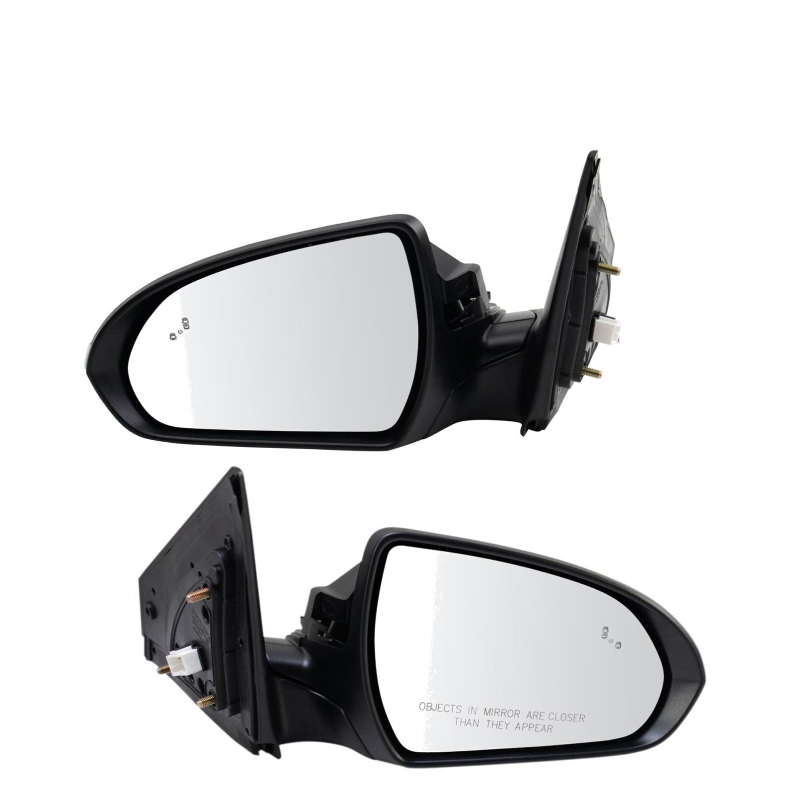 2019-2020 for Hyundai for Elantra Driver & Passenger Mirror Set - Black ...