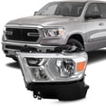 2019-2022 Ram 1500 Halogen w/ Chrome Bezels Headlight Headlamp Left ...