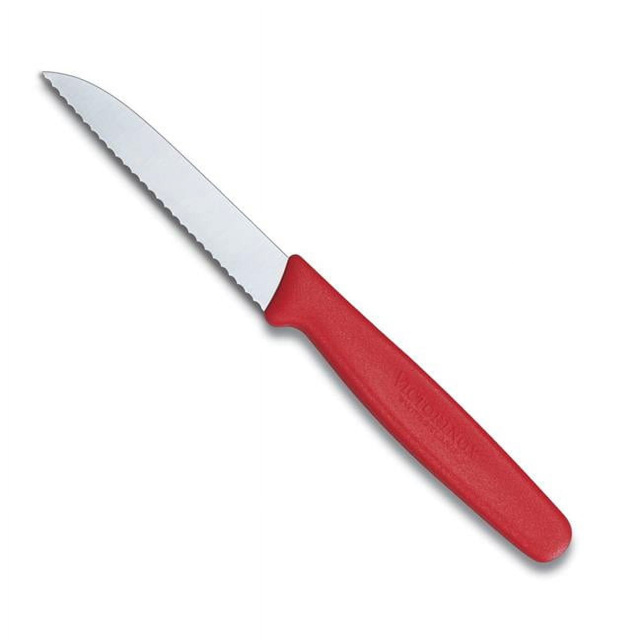 2019 3 in. Victorinox Kitchen Paring Small Handle, Sheeps Foot Serrated ...