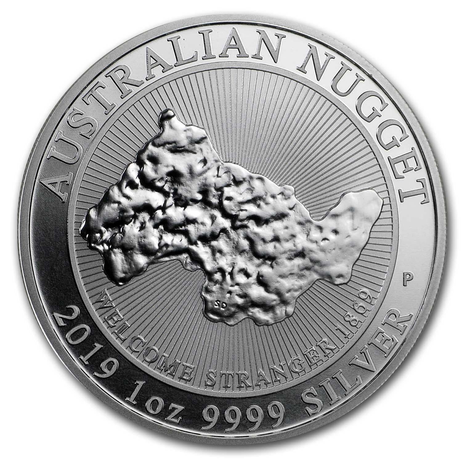 2019 Australia 1 oz Silver "Welcome Stranger" Nugget BU - Walmart.com