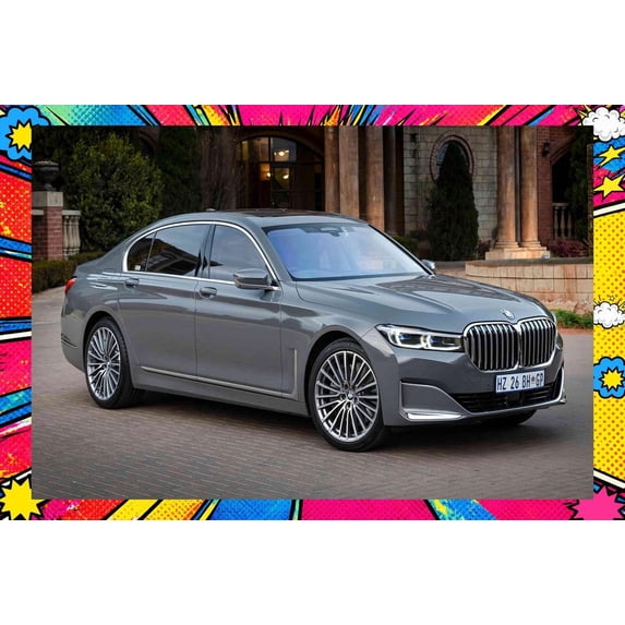 2019 BMW 7 Series LWB ZA - Pop Art Edition | 24x36 Inch Rolled Canvas ...