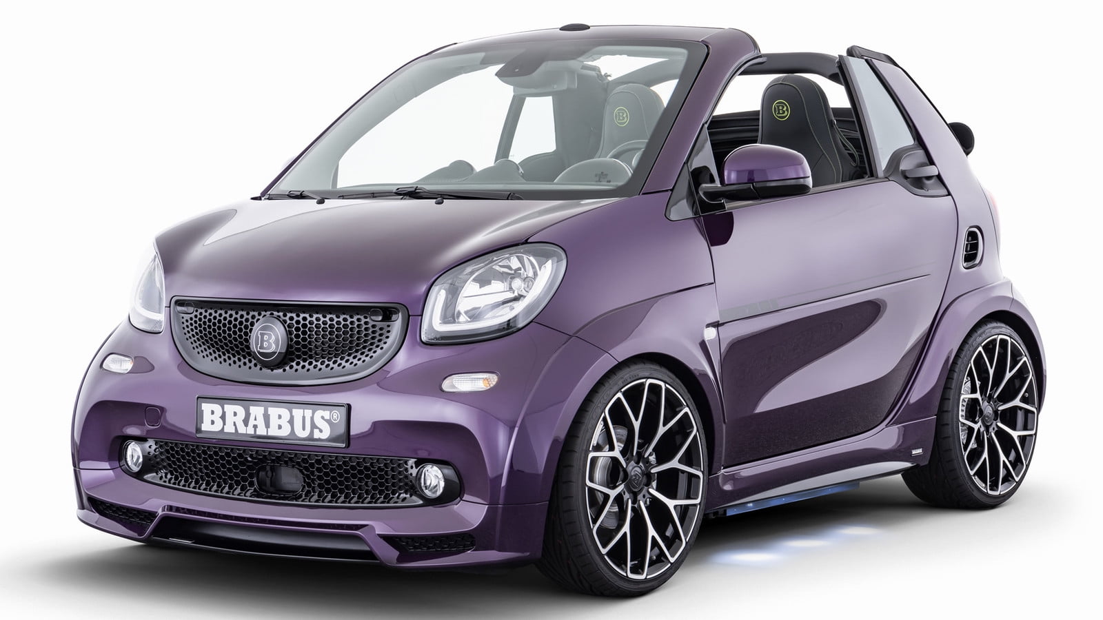 2019 Brabus Ultimate E Based on Fortwo Cabrio Car Poster - 20x30 Inch Glossy Laminated Poster ...