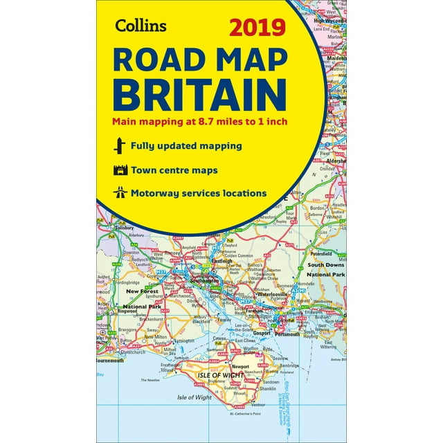 2019 Collins Road Map Britain: 9780008272715 - Walmart.com