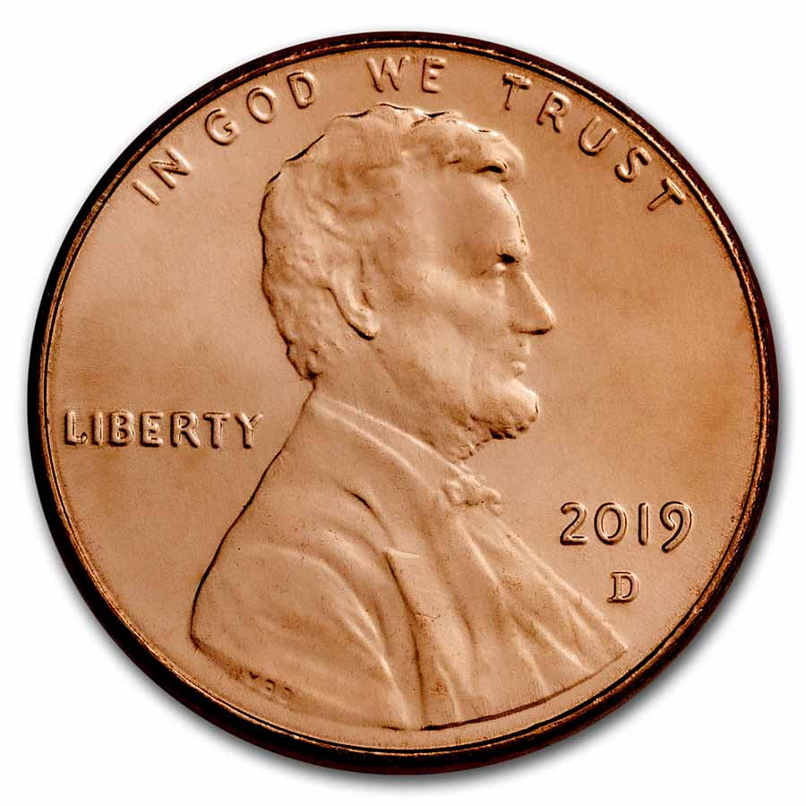 2019-D Lincoln Cent BU (Red) - Walmart.com