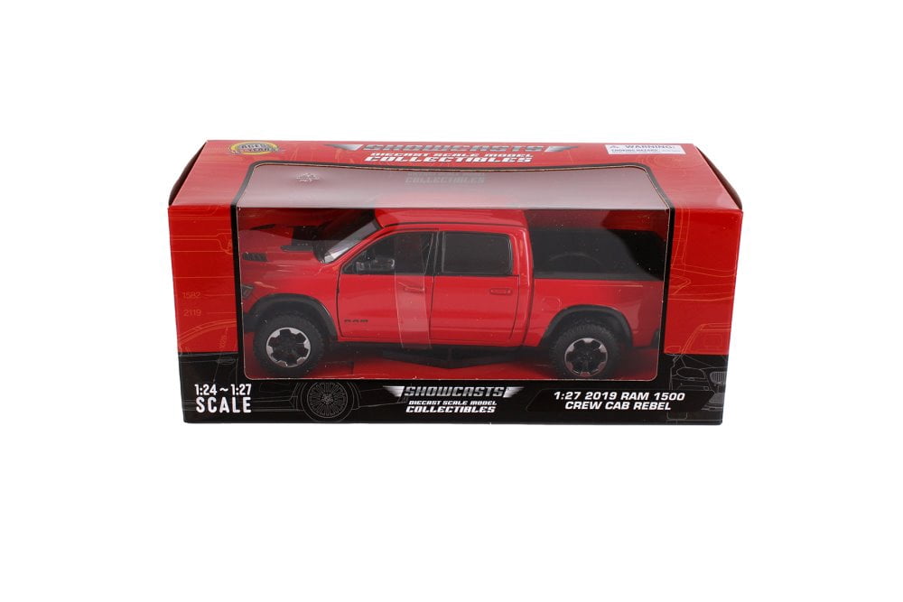 2019 Dodge Ram 1500 Crew Cab Rebel, Red - Showcasts 71358R - 1/24 Scale ...