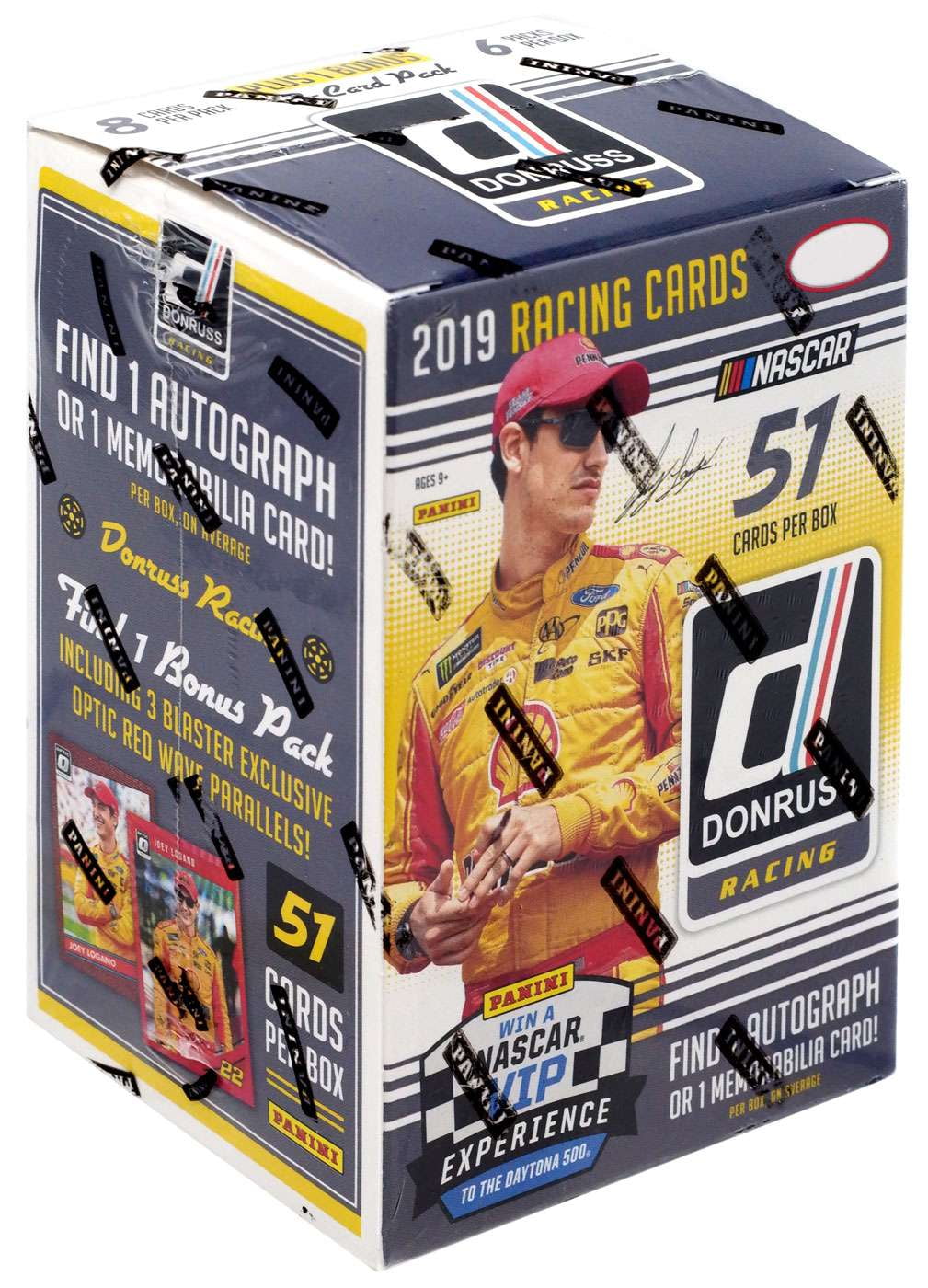 NASCAR Panini 2019 Donruss Racing Trading Card BLASTER Box (6 Packs ...