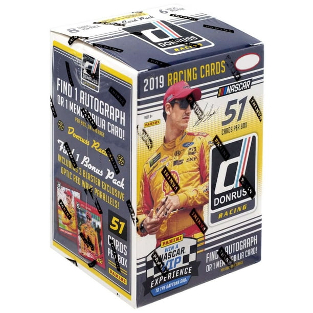 NASCAR Panini 2019 Donruss Racing Trading Card BLASTER Box (6 Packs ...