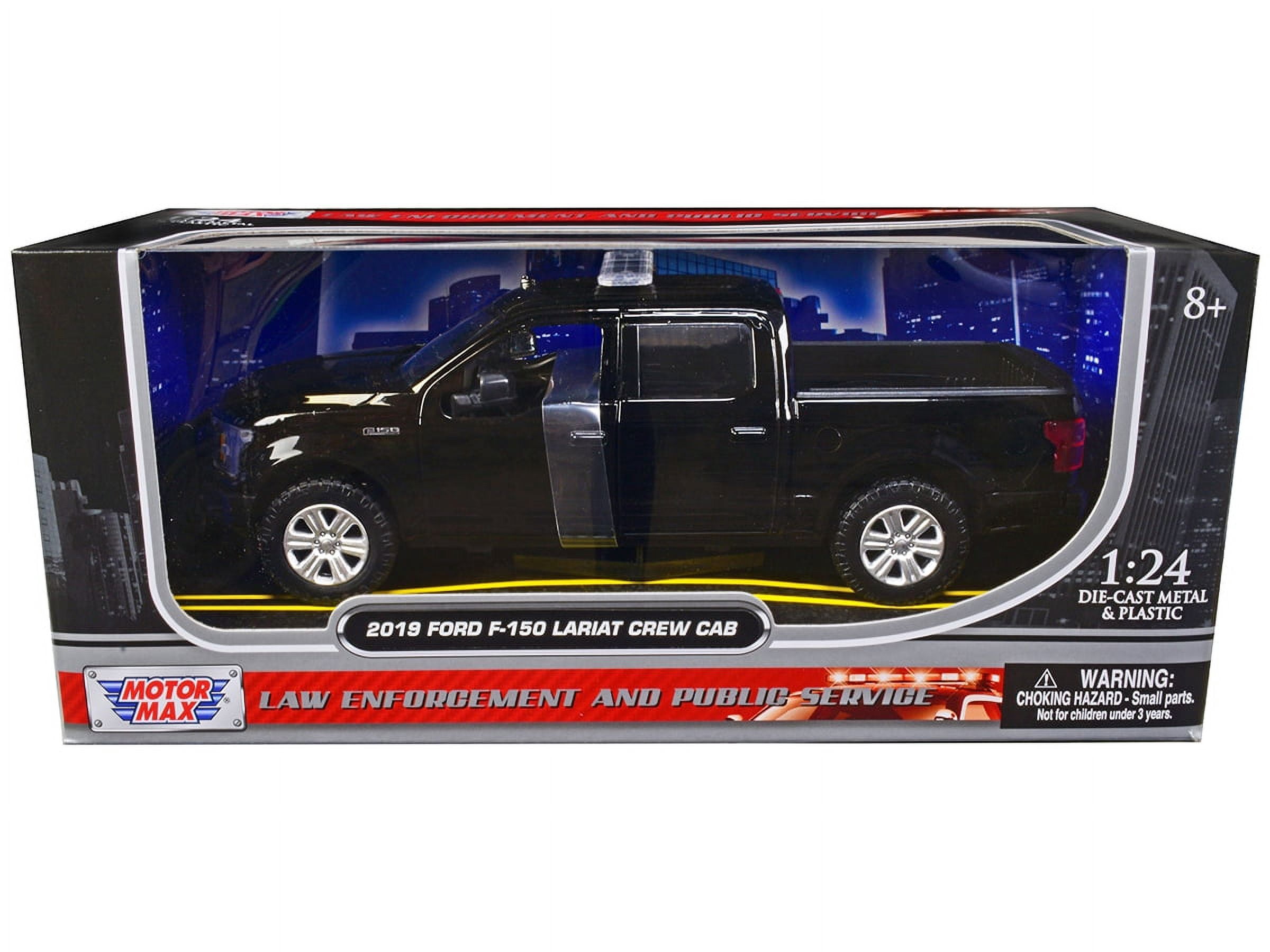 2019 Ford F-150 Lariat Crew Cab Pickup Truck Unmarked Plain Black "Law ...