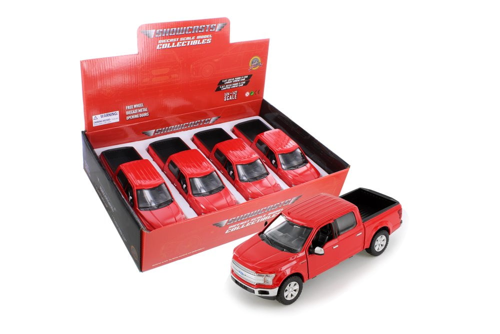 2019 Ford F-150 Lariat Crew Cab, Red - Showcasts 71363/4D - 1/27 Scale ...
