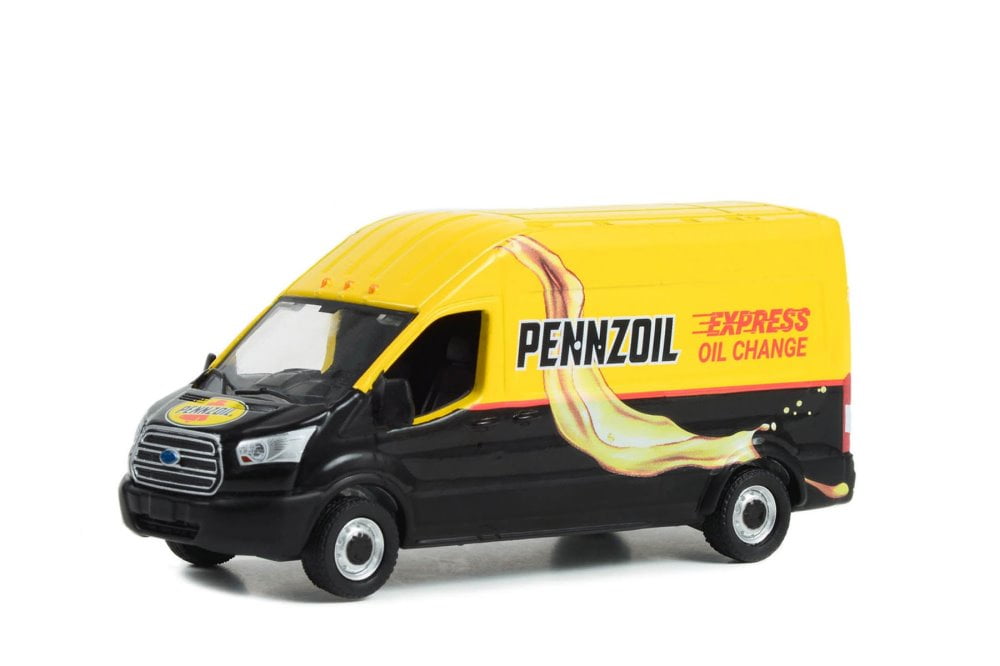 2019 Ford Transit LWB High Roof Van, Yellow - Greenlight 53050C/48 - 1/ ...