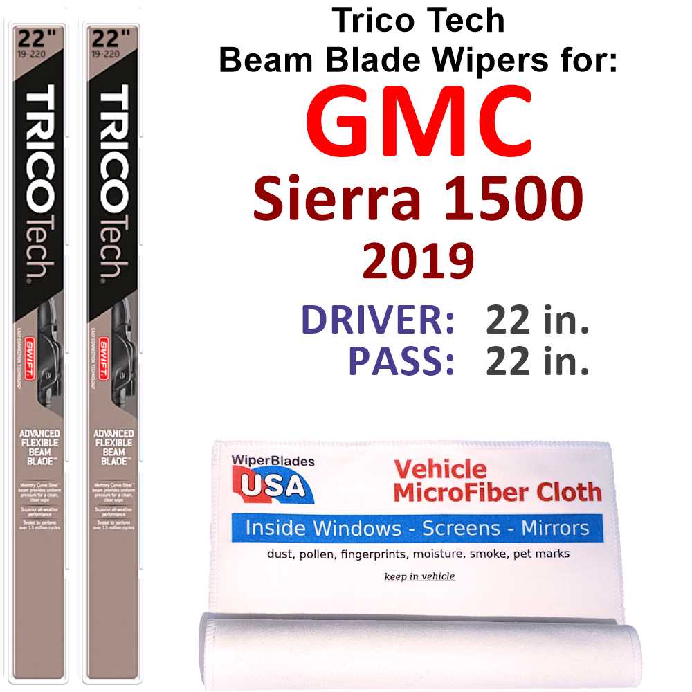 2019 GMC Sierra 1500 Beam Blade Wipers (Set of 2) - Walmart.com