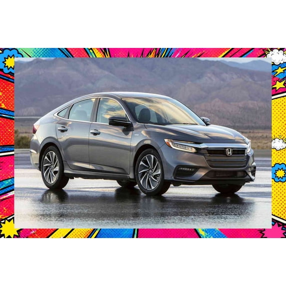 2019 Honda Insight - Pop Art Edition | 24x36 Inch Rolled Canvas Print ...