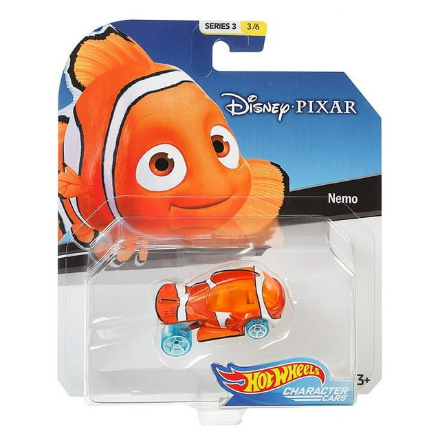 2019 Hot Wheels Disney Pixar Character Cars Nemo 1/64 Diecast Model Toy ...