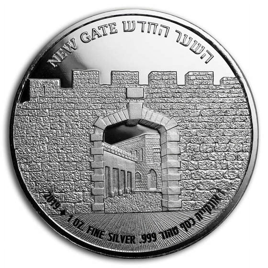 2019 Israel 1 oz Silver Proof - Gates of Jerusalem (New Gate) - Walmart.com