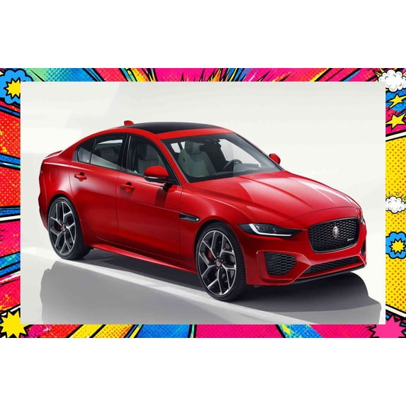 2019 Jaguar XE R Dynamic - Pop Art Edition | 24x36 Inch Glossy ...