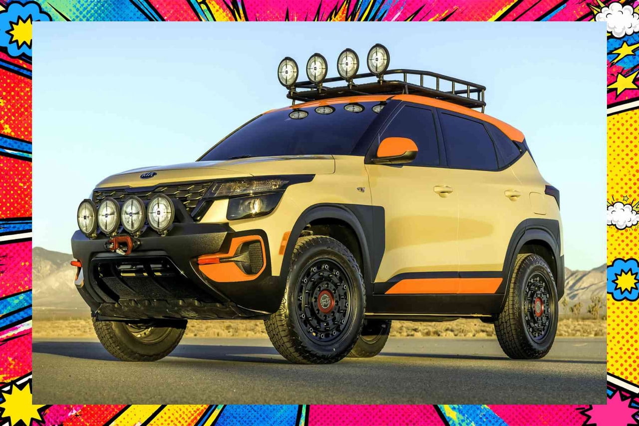 2019 Kia Seltos X Line Trail Attack Concept Car Poster - Pop Art ...