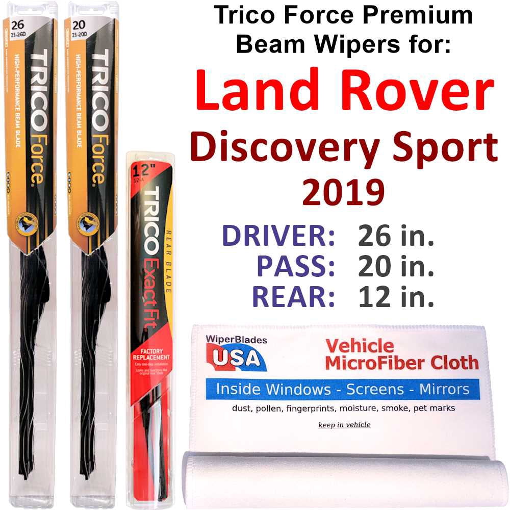 2019 Land Rover Discovery Sport Performance Beam Wipers (Set of 3) w ...