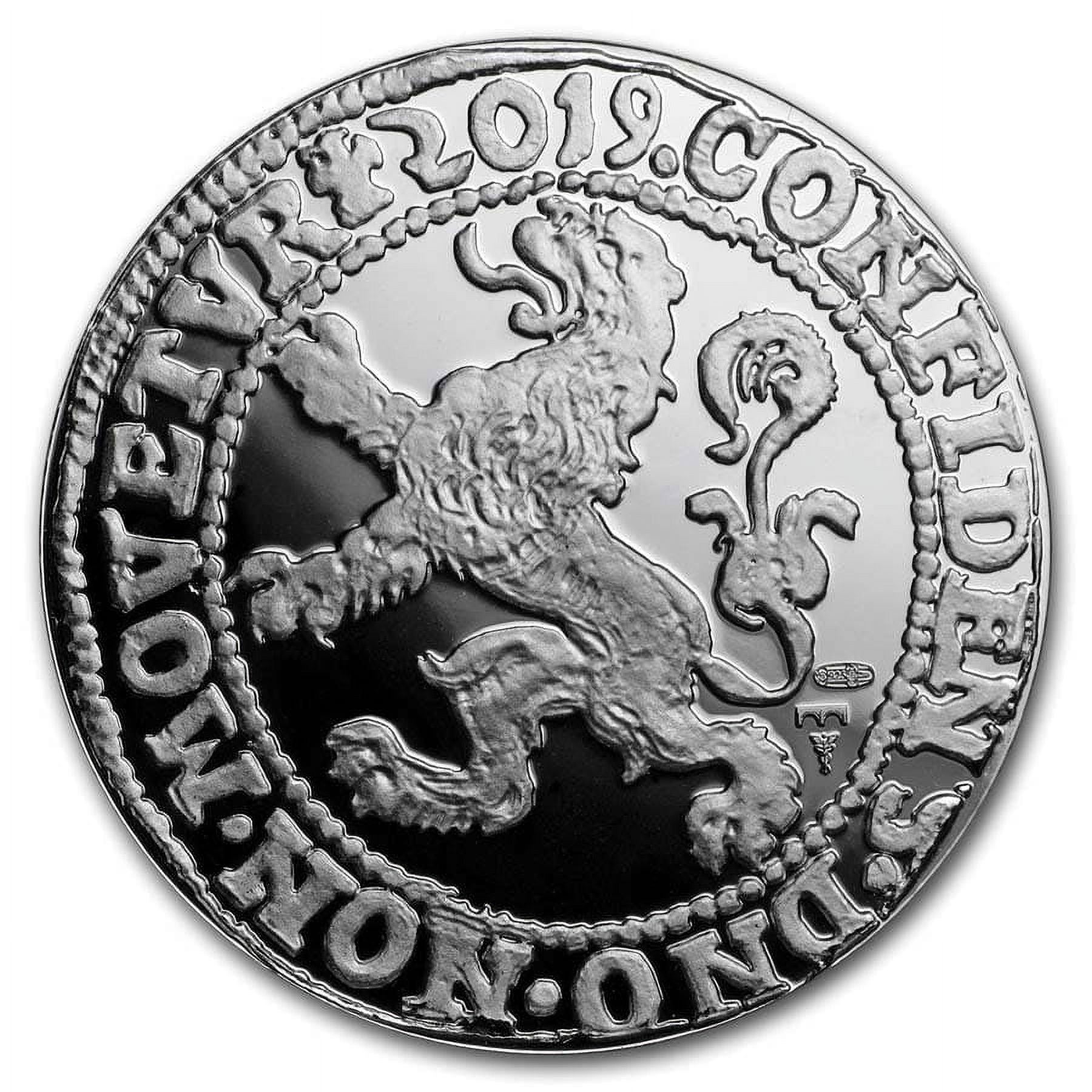 2019 Netherlands 1 oz Silver Proof Lion Dollar (w/Box & COA) - Walmart.com