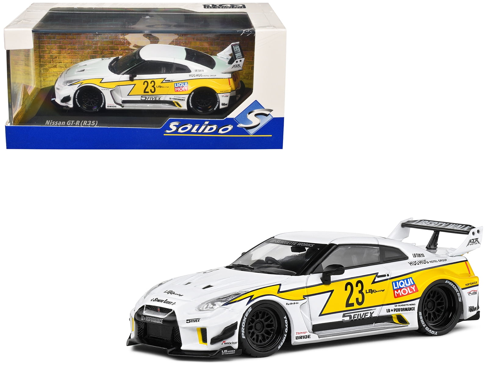 2019 Nissan GTR35 "LBWK Silhouette" RHD (Right Hand Drive) #23 White ...