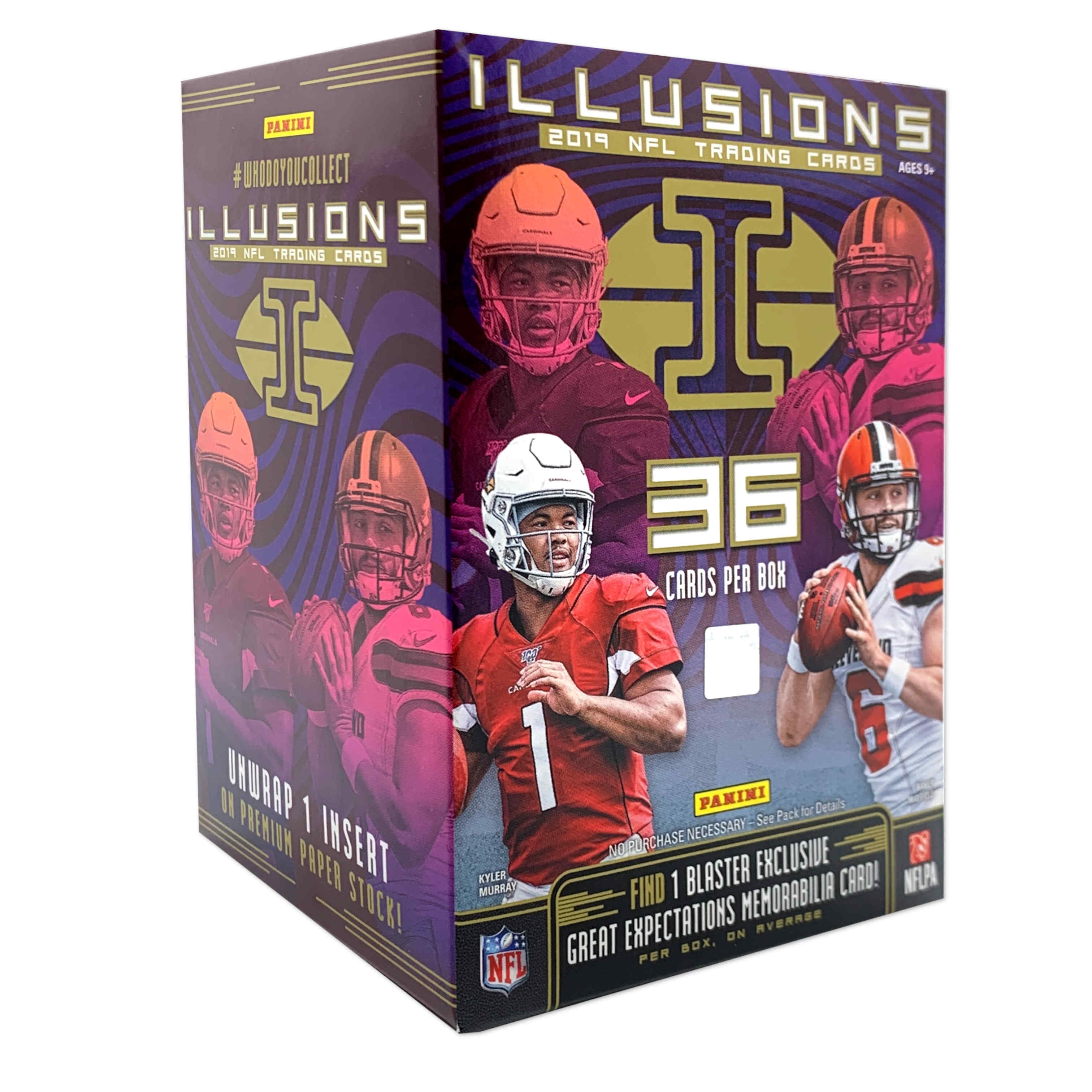 2019 Panini Illusions NFL Football Trading Cards Blaster Box- 36 Cards ...