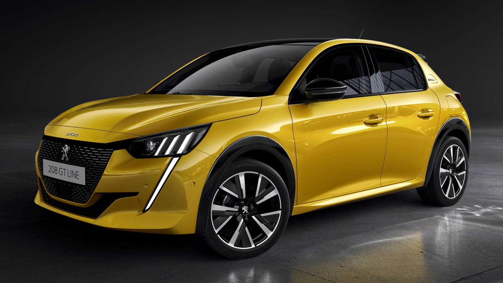 2019 Peugeot 208 GT Line Car - Style A - 24x36 Inch Laminated Poster ...