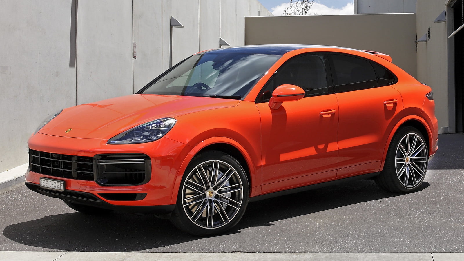 2019 Porsche Cayenne Turbo Coupe AU Car - 24x36 Inch Glossy Laminated ...
