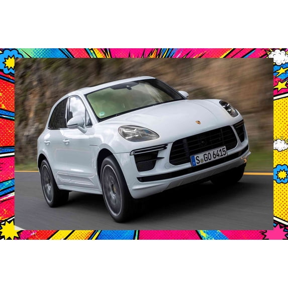 2019 Porsche Macan Turbo Style A - Pop Art Edition | 24x36 Inch ...