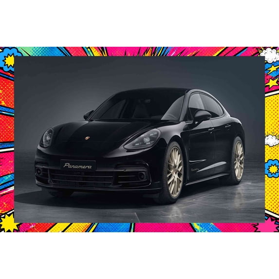 2019 Porsche Panamera 10 Years Edition Car Poster - Pop Art Edition ...