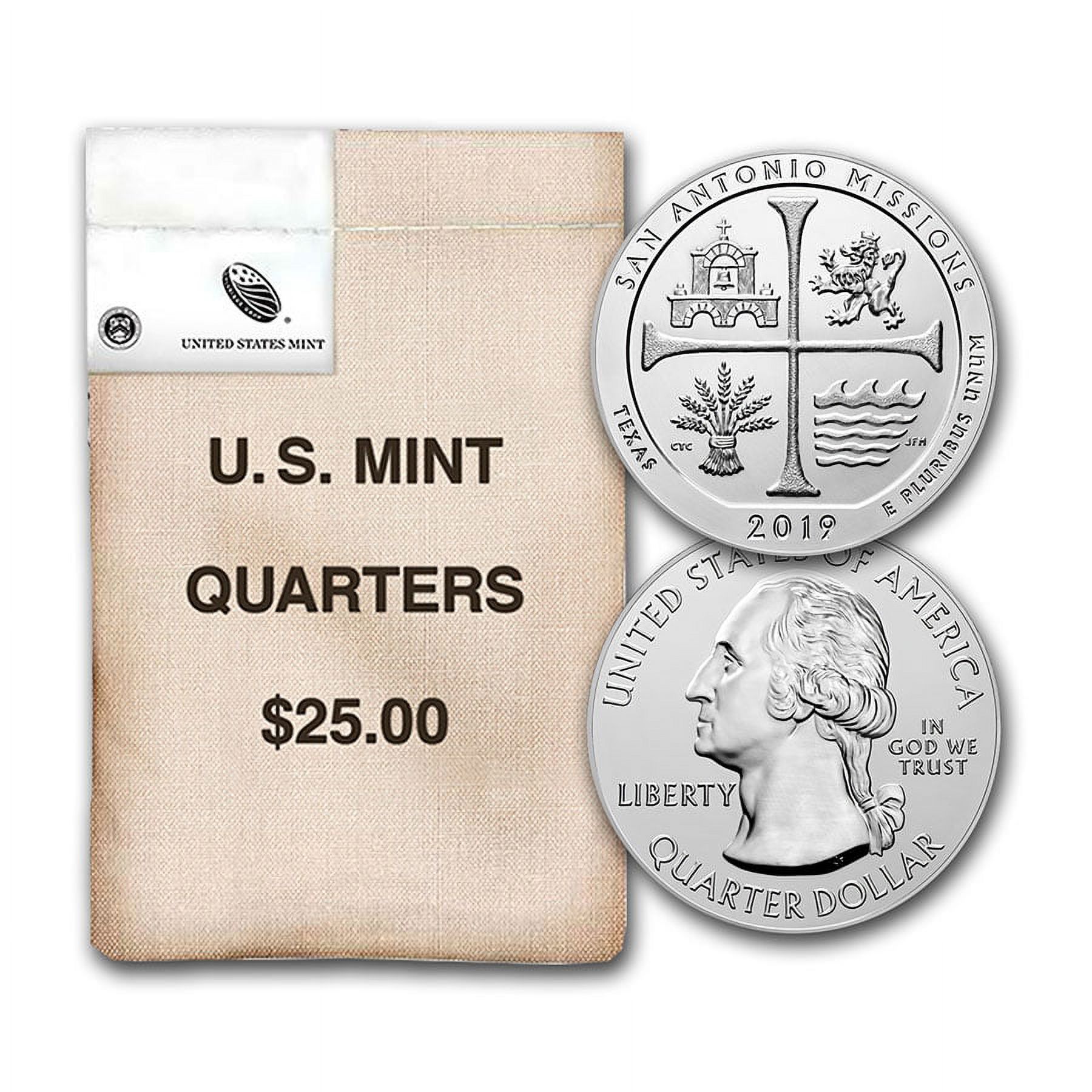 2019-S ATB Quarter San Antonio National Park $25 Mint Sealed Bag ...