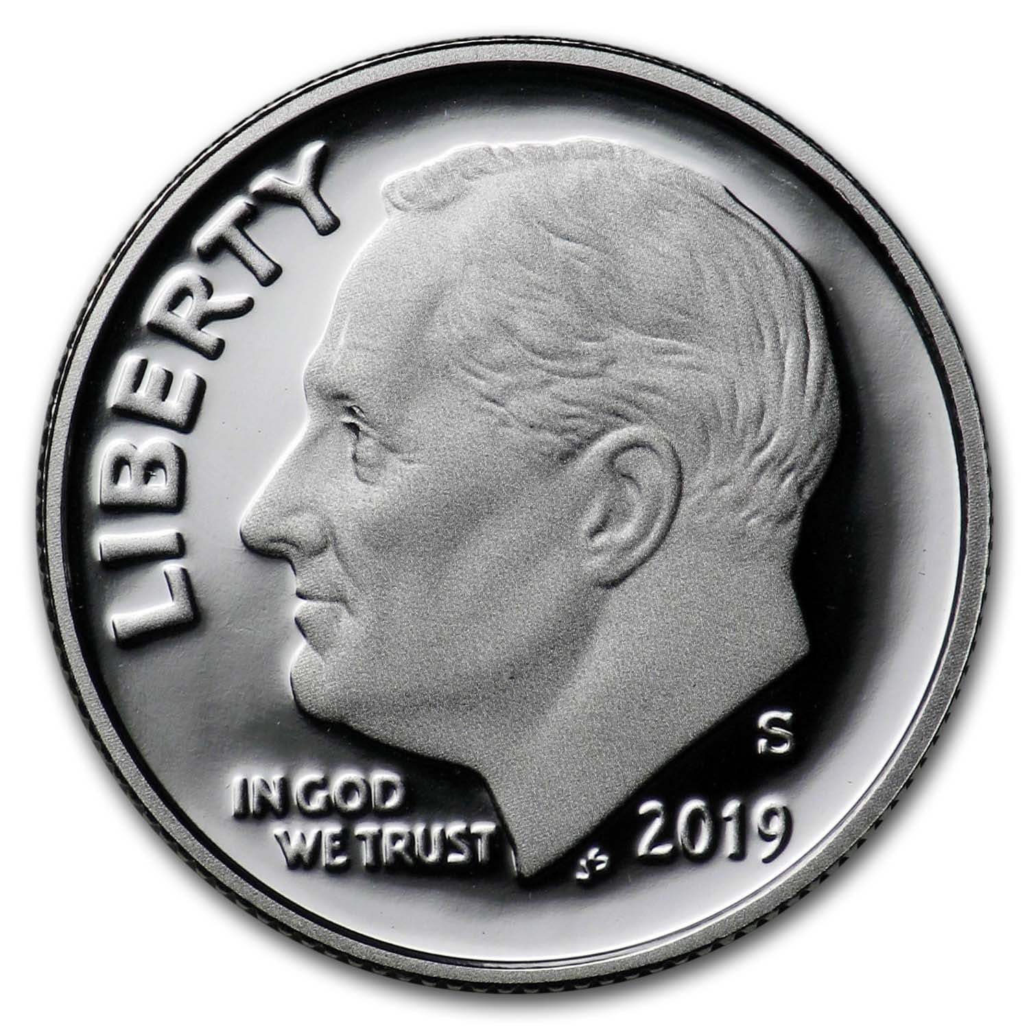 2019-S Roosevelt Dime Gem Proof (Silver) - Walmart.com