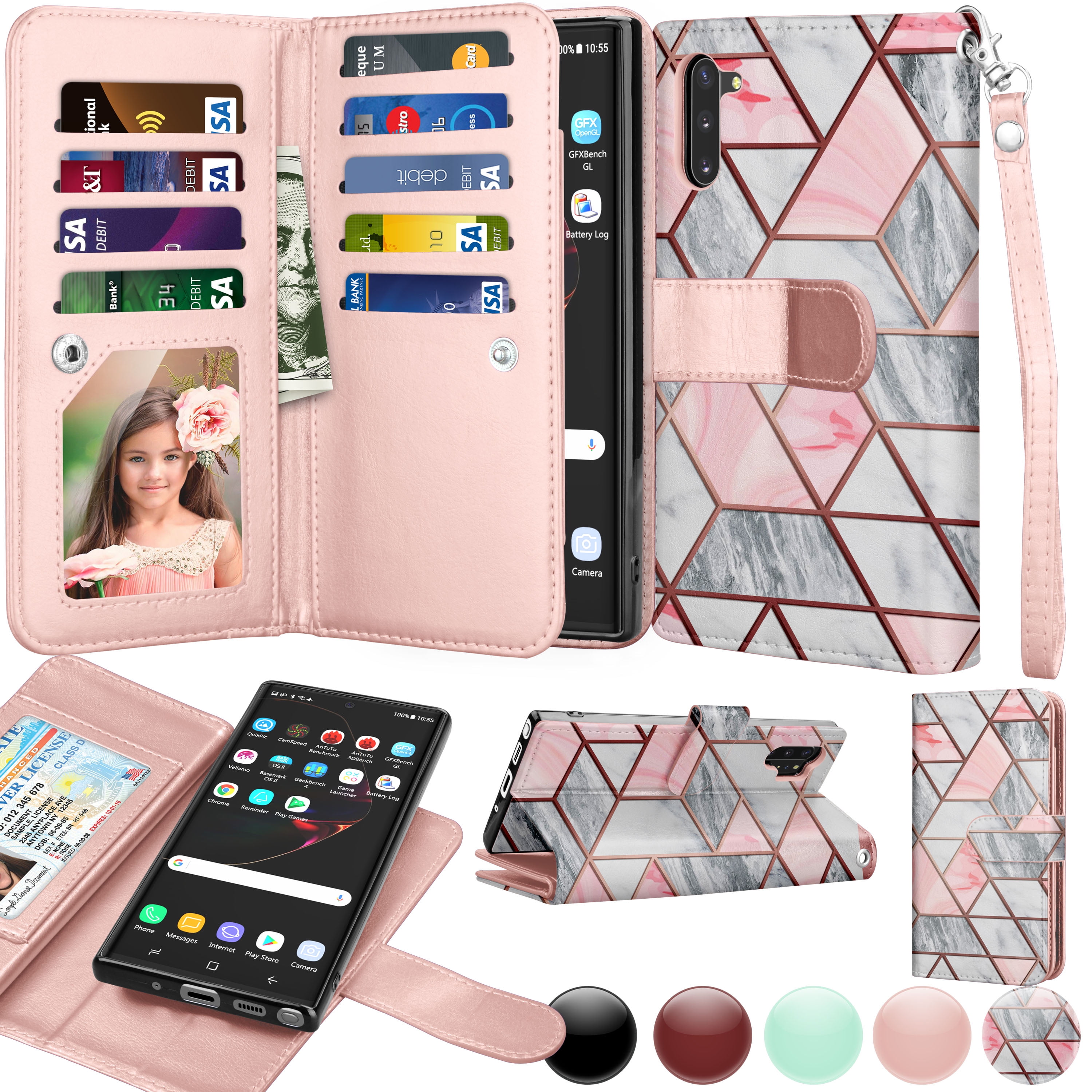 2019 Samsung Galaxy Note 10+ 5G Case, Galaxy Note 10+ Wallet Case ...