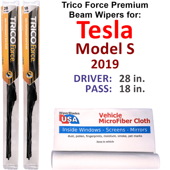 2025 Tesla Model S Beam Blade Wipers (Set of 2) - Walmart.com