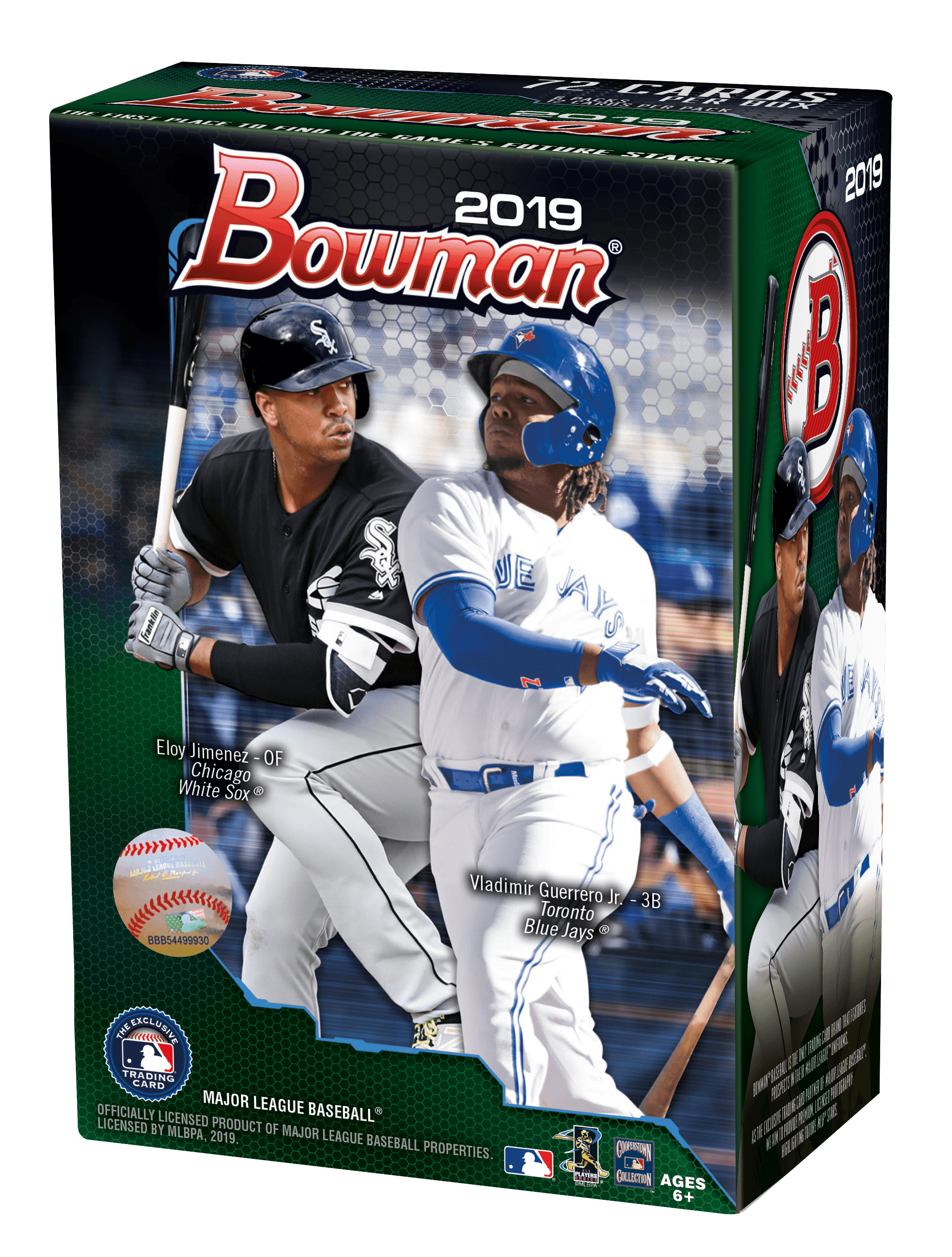 2019 Topps Bowman Baseball Blaster Box- 6ct with Chrome Parallel ...