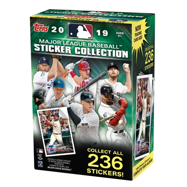 2019 Topps MLB Baseball Sticker Value Box- 10 Packs |1 Exclusive Poster ...