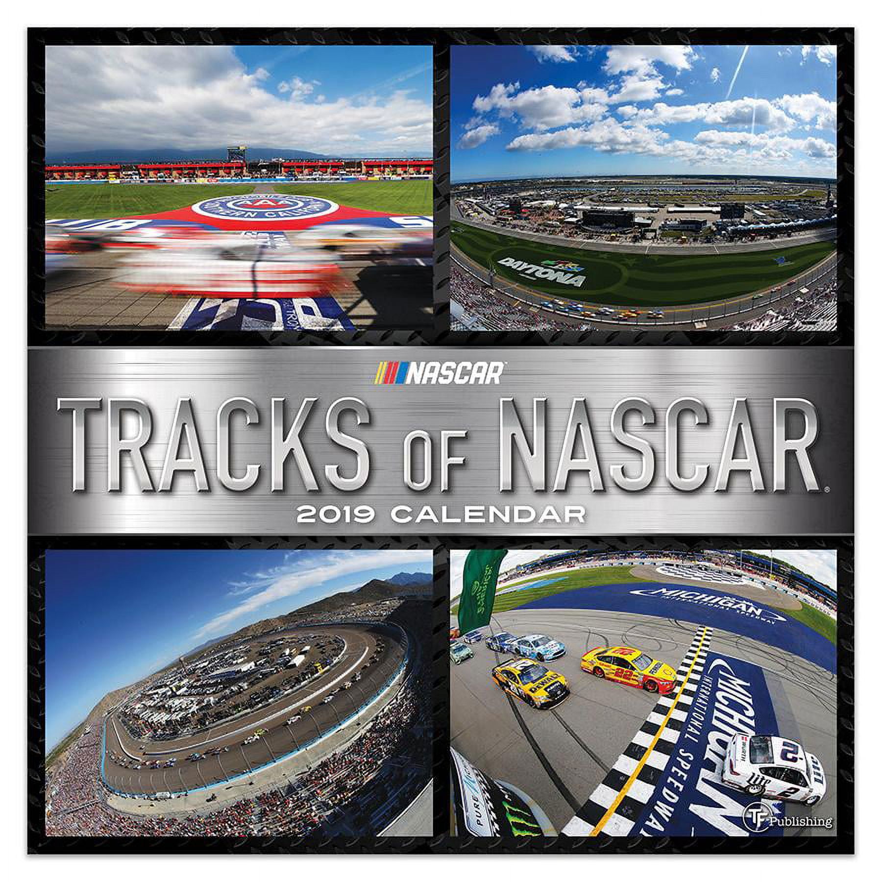 2019 Tracks of NASCAR 12" x 12" January 2019-December 2019 Wall ...