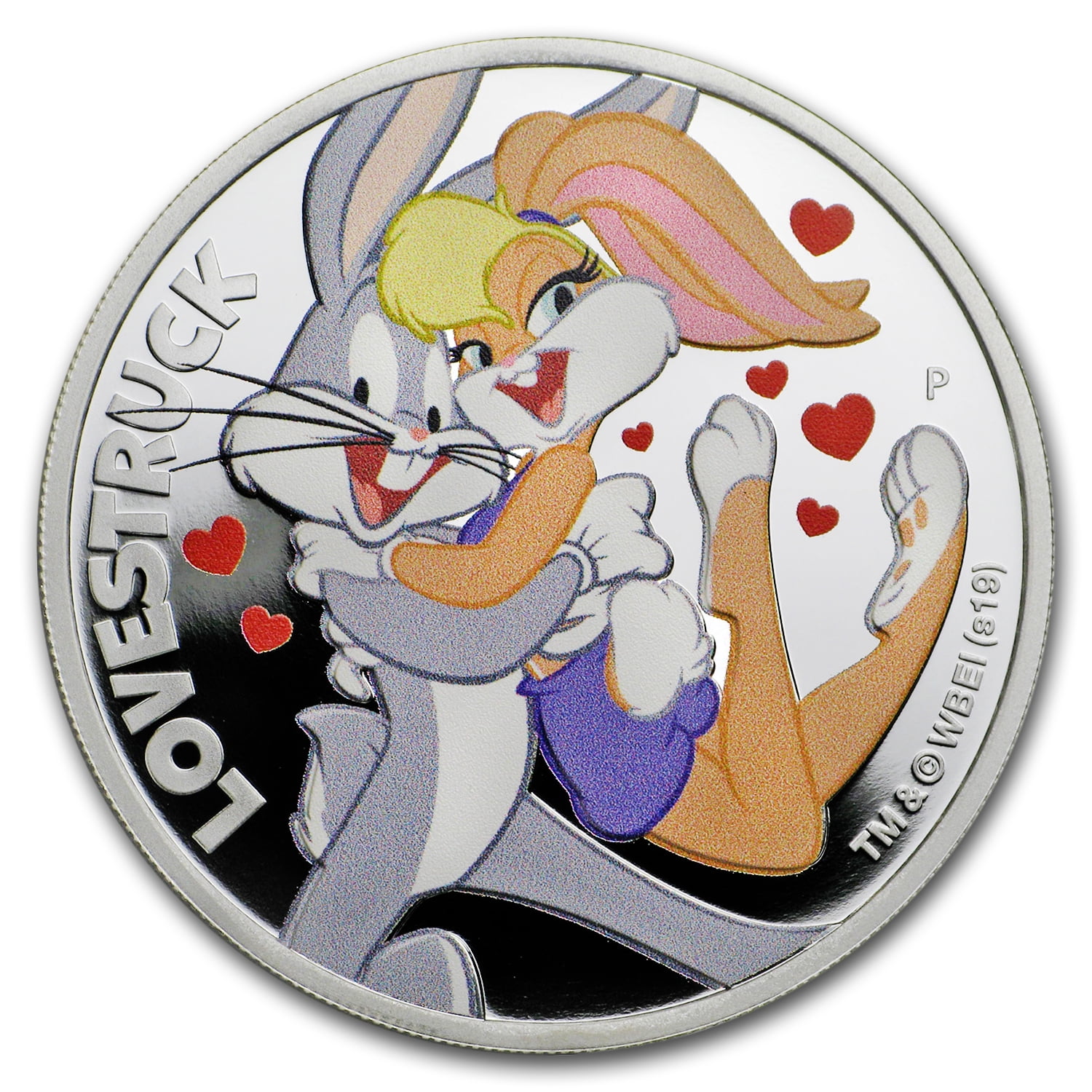 2019 Tuvalu 1 oz Silver Looney Tunes Lovestruck Proof - Walmart.com