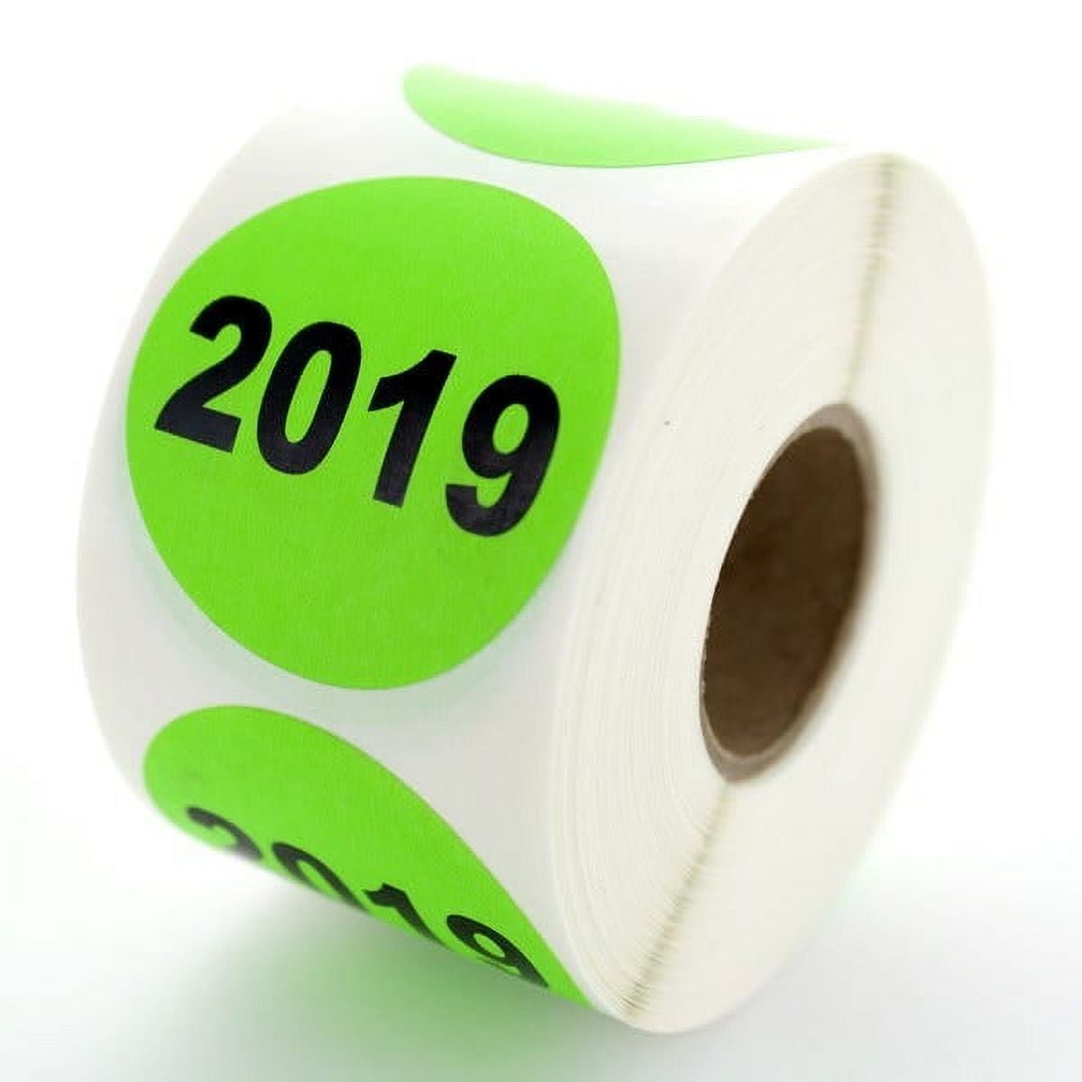 2019 Year Stickers 1.5" Circles - Walmart.com